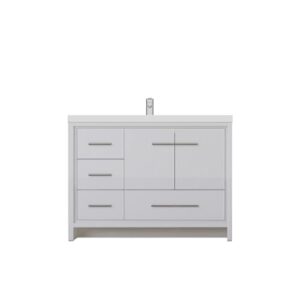 alya bath sortino bathroom vanity, 42", white