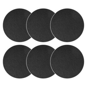 hqrp 6-pack charcoal filters for compost bucket 7.25 inch round compost bin filter for kitchen countertop pail