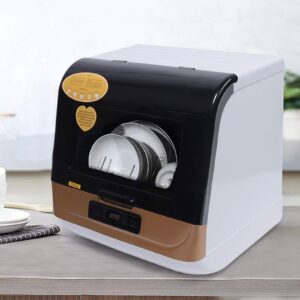 portable countertop dishwasher with 3 washing modes, 149℉ high-temp - mini dishwasher machine for sink, apartments, camping, rv use