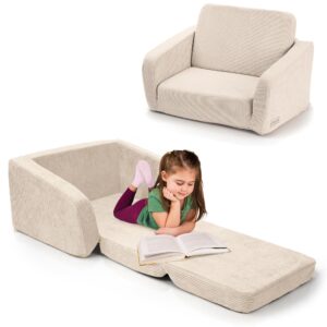 zicoto sturdy toddler chair and couch - the perfect kids sofa for girls and boys - ideal fold out sofa chairs to give your kids a safe and fun place to sit