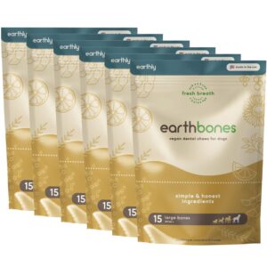 earthbones dental for large dogs, 90ct (6pk)