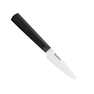 kyocera innovationwhite 3" ceramic paring knife - white z212 blade with non-slip black handle