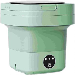 portable washing machines, 8l mini washing machine foldable washing machine with 3 modes, travel portable washing machine for underwear, sock, baby clothes, camping, rv, dorm, apartment (green)