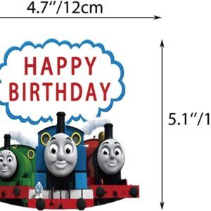 HANJIEJIE Thomas Train birthday party supplies,Thomas Train party including cake caps, cupcake caps, flags, Latex Balloons, It is very suitable for boy's and girl themed birthday party supplies.