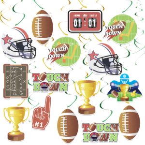 easy joy 30 pcs football hanging swirl decorations football birthday party decorations football decorations football themed party supplies