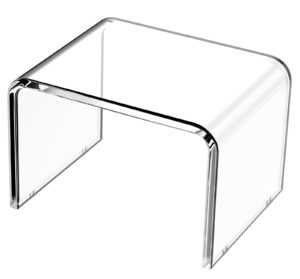 acrylic non-slip step stool, 12.6 inches acrylic small step stool, toilet stool, plant stand, footstool, display rack