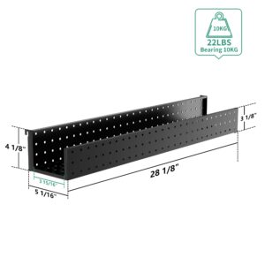 JWX Pegboard Storage Management Box with Storage Kit for JWX Standing Pegboard Unit, Ventilated and Breathable, Suitable for Storing outler Power, Cord Management