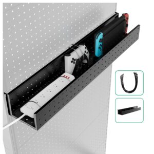 jwx pegboard storage management box with storage kit for jwx standing pegboard unit, ventilated and breathable, suitable for storing outler power, cord management