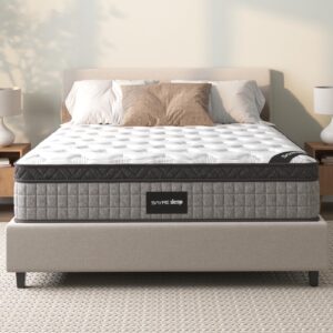 sayre sleep 12” diamond innerspring hybrid and cooling gel memory foam mattress, pressure relief, and motion isolation, certipur-us and oeko tex certified, assembled in usa - twin mattress