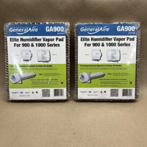 2 pack compatible with generalaire ga900 humidifier water filter pad panel for 900 & 1000 humidifiers - gfi #7919 ga19, white, ga900pads