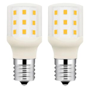 opxeluyo led kei d28m kel 2815 kei d28x kel 2816x freezer light bulb 100-265v refrigerator e17 3.8w 40w halogen 500lm equivalent daylight white 6000k pack of 2