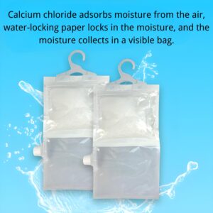 BTKAKAN (5 Pack) Reusable Dehumidifier Bags, Moisture Absorbers,Desiccant Dehumidifier, Closet Dehumidifier, Calcium Chloride Replaceable (Dehumidifier Bags 5 pcs + 5 packs of desiccant)