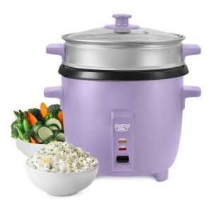 so yummy by bella 2-in-1 rice cooker and steamer, lavender