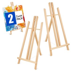 esrich 2pcs 17 inch tabletop easels, easel stand for painting,tripod, painting party easel, kids student desktop easel for painting,paint easel for canvas painting