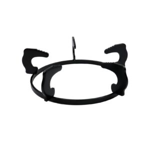 risbay cast iron gas stove wok rack,7.87inch wok support ring brackets,milk pot wok support holder,black