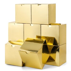 vgoodall 30pcs mini gift boxes, gold favor boxes tiny cardboard boxes candy treat boxes for bridal shower birthday party wedding