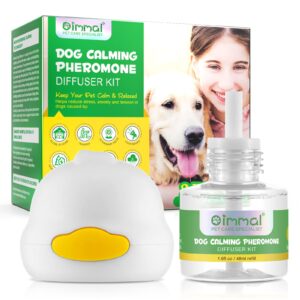 alivo calming diffuser for dogs, dog calming plug diffuser - dog calming pheromone starter kit helps ruduce anxious, anti-stress & comforts dogs, pet supplies relaxants & anxiety relief - 48ml