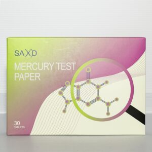 mercury concentration test strips in water and air, 30 pieces of test strips fast and easy to use. saxd 2024