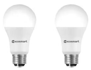 generic ecosmart 40/60/100-watt equivalent a19 energy star 3-way led light bulb soft white (2-pack), 1001654095