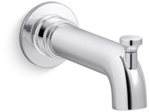 kohler k35923-cp castia by studio mcgee 6-5/8" integrated diverter tub spout polished chrome