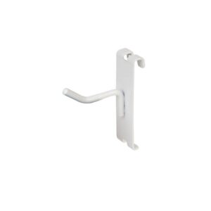 only garment racks 2" gridwall hooks for grid panel displays - 50 pcs box - 1/4" dia wire - heavy duty - white color