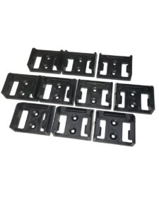 (10 pack) commander tools battery holders compatible with dewalt 20v & 60v batteries - wall mounts / hangers / rack