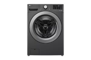 lg wm3470cm 27 inch front load washer with 5.0 cu. ft. capacity, 8 wash programs, 1,300 rpm, speedwash cycle, smartdiagnosis, rinse+spin, control lock