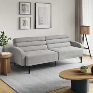 serta roswell convertible sofa light gray