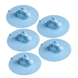 5pcs kitchen accessories silicone sink plug bathtub stopper for bathroom creative sink plug silicone sink cover