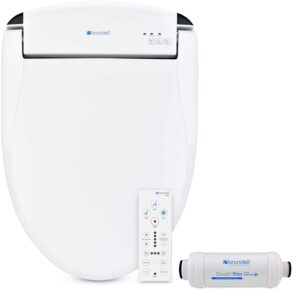 brondell se600 swash electronic bidet toilet seat for elongated toilets and swf44 swash bidet filter bundle