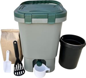 easy snap lid bokashi compost kit