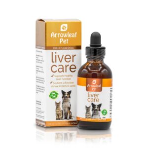 arrowleaf pet liver care by naturpet inc for cats and dogs | with milk thistle | supports body's detoxification processes | 100ml herbal tincture