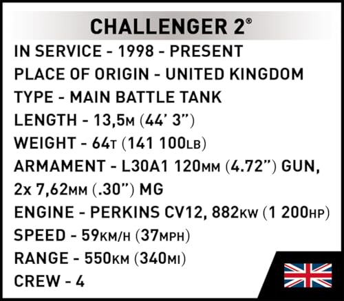 COBI Armed Forces Challenger 2 Tank