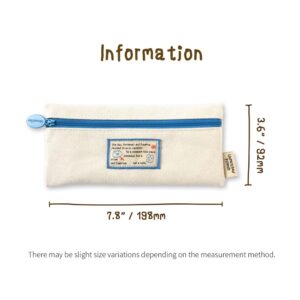 Monolike Unmatched friends Pen Case, Ivory - Pencil Pouch, Portable Pencil Bag, Pencil Case, Office Pouch case