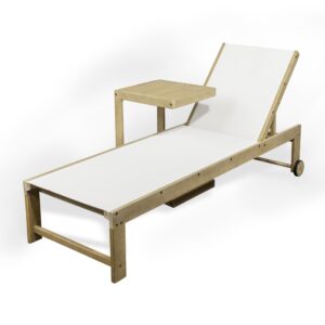 jonathan y lng1100c-2set trabuco coastal modern acacia wood mesh 3-position outdoor chaise lounge set with side table transitional, classic, minimalist, traditional, contemporary, white/light teak