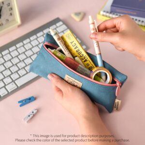 Monolike Unmatched friends Pen Case, Ivory - Pencil Pouch, Portable Pencil Bag, Pencil Case, Office Pouch case