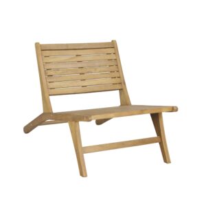 jonathan y pat2000a leo mid-century modern wood armless outdoor patio chair contemporary, bohemian, coastal, transitional, rustic, natural