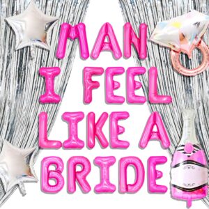 jevenis man i feel like a bride banner balloons for western cowgirl last rodeo hoedown nash bash nashville bachelorette party decorations