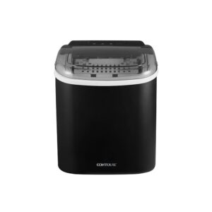 contoure rv ultra-compact portable ice maker | perfect for rv's | produces 26 lbs. of ice daily | convenient handle and electronic controls | ice-50bk