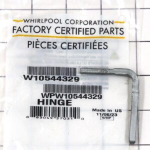 wpw10544329 washing machine lid left hinge arm