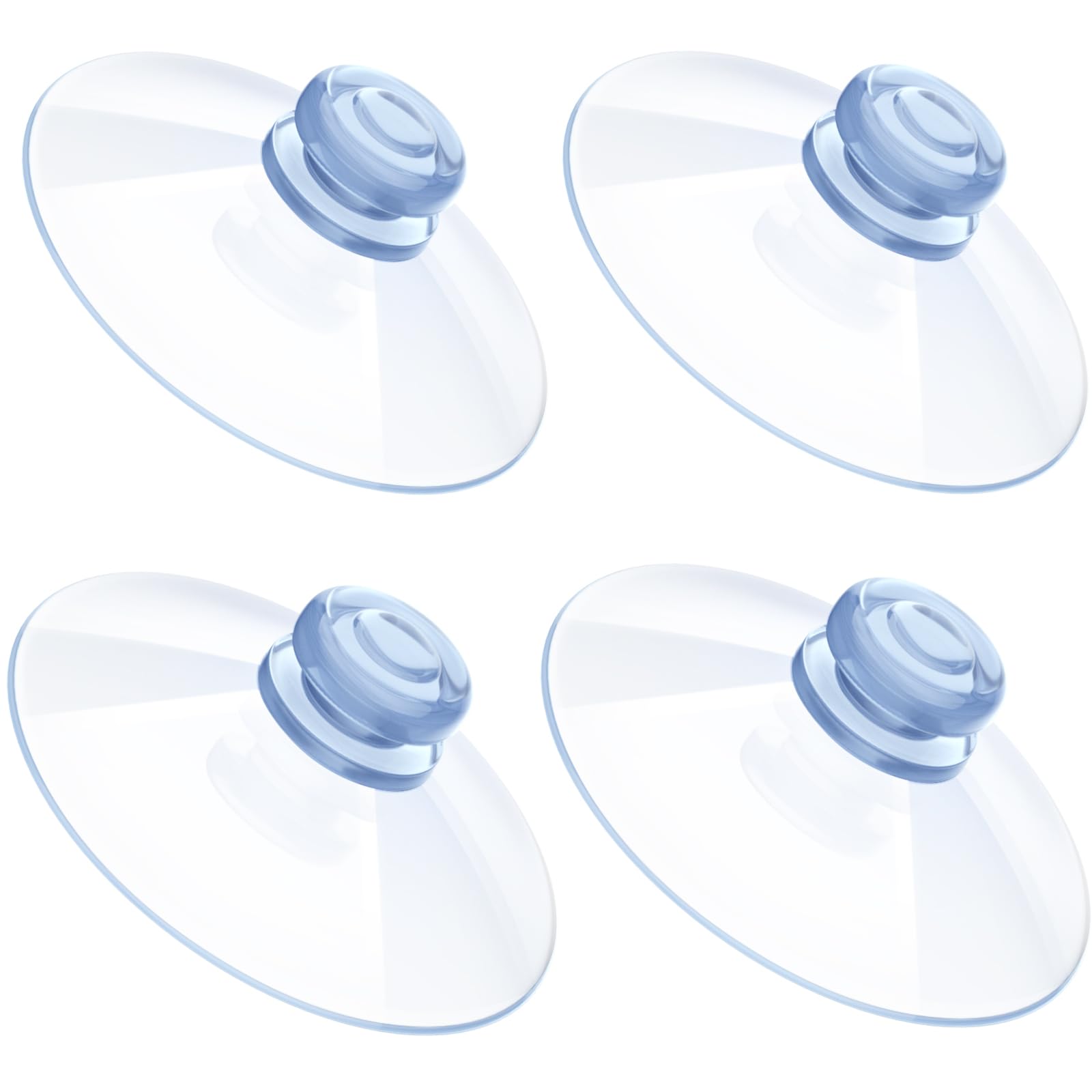 Utobao Small Suction Cups,Plastic Suction Cups Without Hook,1.8 Inches Clear Replacement Sucker Pads for Glass Windows,Wall Door,Kitchen,Bathroom Organization and Home Decoration