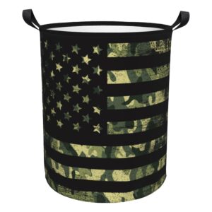 iapodiad collapsible laundry basket camo american flag large organization clothes hampers home dorm sundries tote storage basket