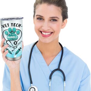 Mebupol Vet Tech Gifts Tumbler 20OZ 1PC, Veterinarian Gifts, Veterinary Gifts, Gifts for Veterinarians, Future Veterinarian Gifts for Women Men, Best Veterinarian Gifts, Vet Tech Gifts for Women Cup