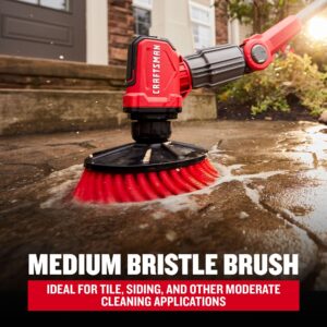 CRAFTSMAN Power Scrubber Bristle Brush Set for V20 Cordless 2-in-1 Power Scrubber (CMCPSMHB)