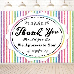 thank you for all you do backdrop 7x5ft we appreciate you banner decoration congratulations graduates photography background thanks for teacher doctor nurses staff retirement party supplies