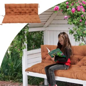 Porch Swing Cushion, Outdoor Cushions for Patio Furniture with Backrest, thickened 4" swing Cushions for Outdoor Furniture, for Porches, Patios, Outdoors and Gardens (Red,48x40)