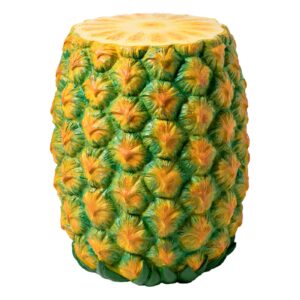 msuiint food stool, simulated food stool, retro fun ingenious decorative low food shoe changing stool for home, comfortable decorative space saving food shoe changing stool(ananas)