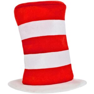 amscan bold red & white dr. seuss cat in the hat - one size fits most (1 pc.) - premium quality material - perfect for costumes and themed parties