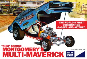 mpc multi maverick funny car 1:25 scale model kit