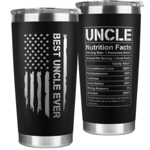 gifts for uncle from niece, nephew - uncle gifts - uncle christmas gifts, christmas gifts for uncle - birthday gifts for uncle, uncle birthday gifts from niece nephew - new uncle gifts - 20 oz tumbler